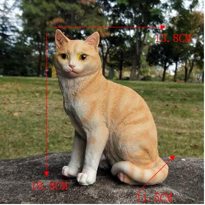 Pastoral Simulation Cat Resin Statues Ornaments Ar... – Grandado