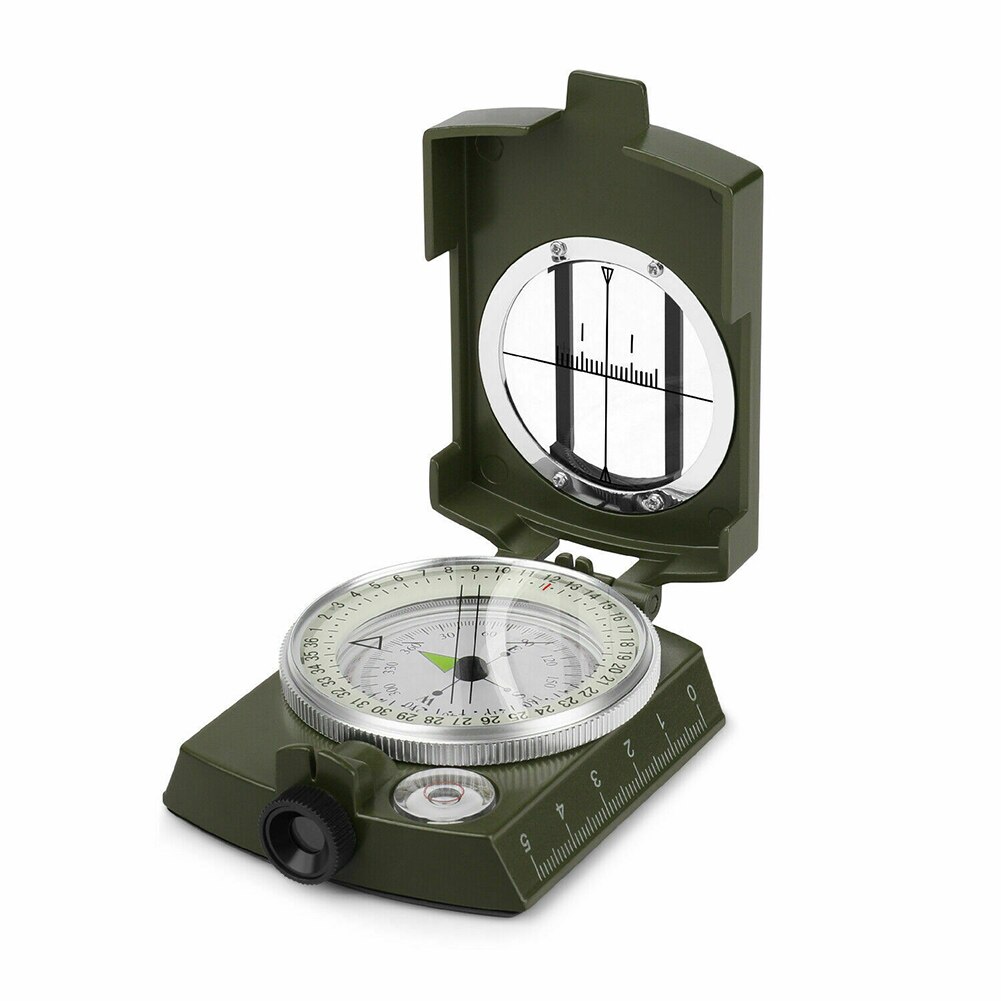 Pocket Metal Sighting Compass Clinometer Hiking Ca Grandado