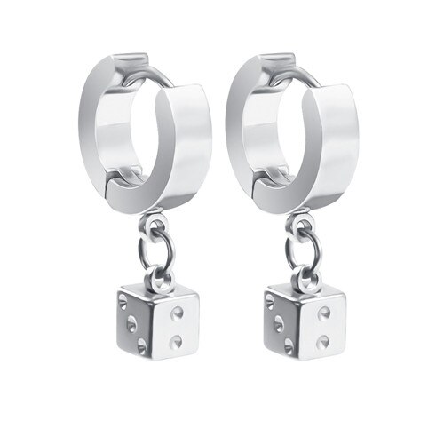 1 par Punk cuadrado colgante gota pendiente para h... – Grandado