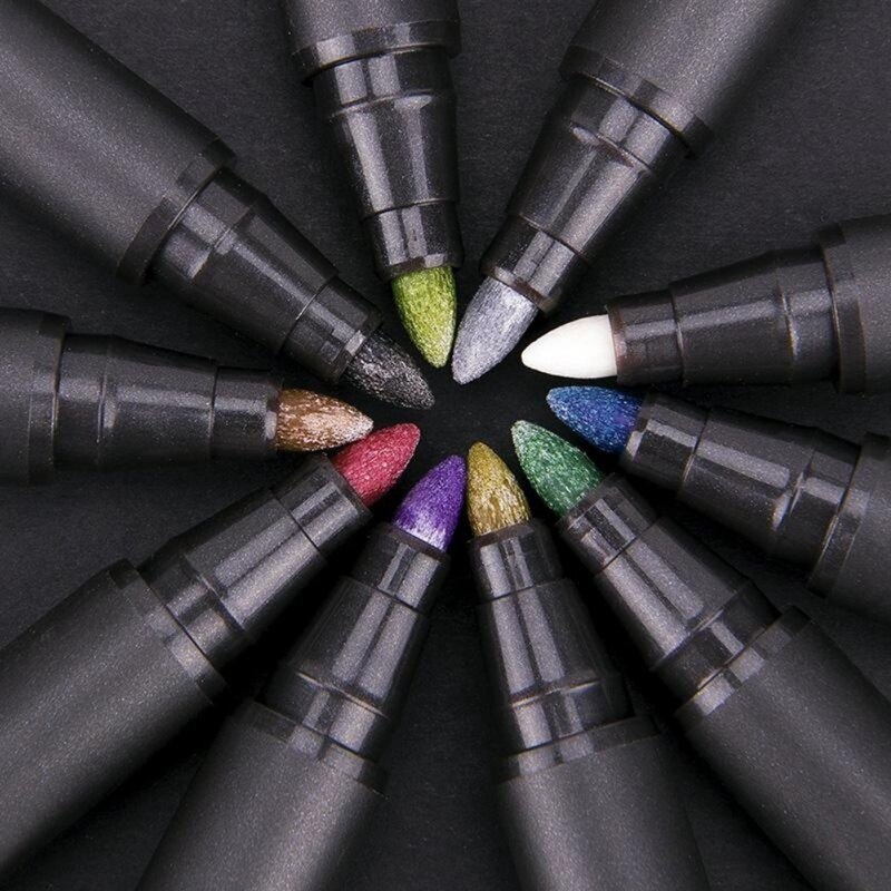 Neue Metall Stift Spitze Metallic Farbe Malen Mark... – Vicedeal