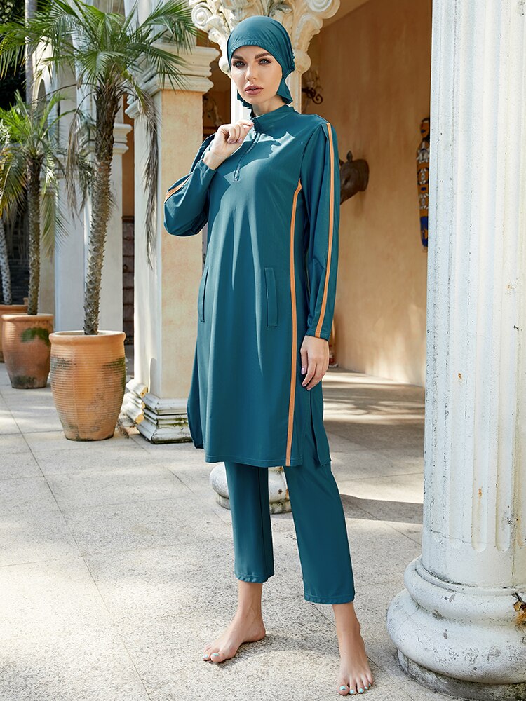 Women Burkini Muslim Swimsuit Swimwear Green Burki... – Vicedeal