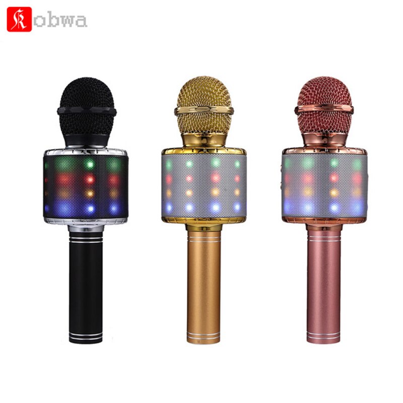 4-in-1 LED Wireless bluetooth Karaoke Microphone U... – Grandado