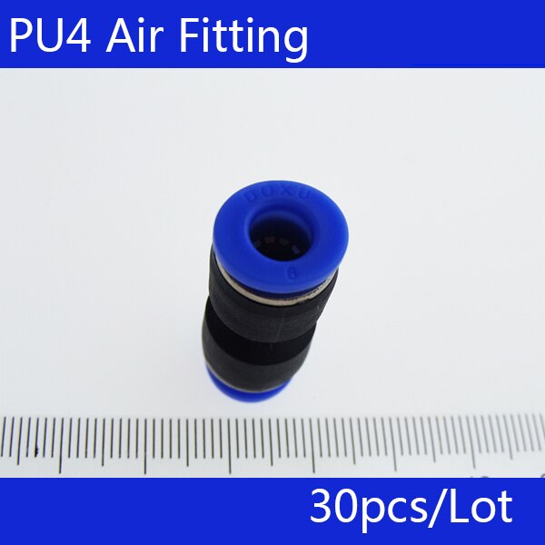 Pu4 30 stk luftpneumatiske 4mm to 4mm lige indskub... – Grandado