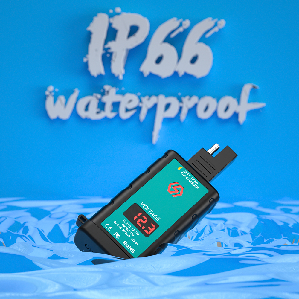 12V Usb Motorfiets Lader Sae Naar Usb Type-C Socke... – Vicedeal