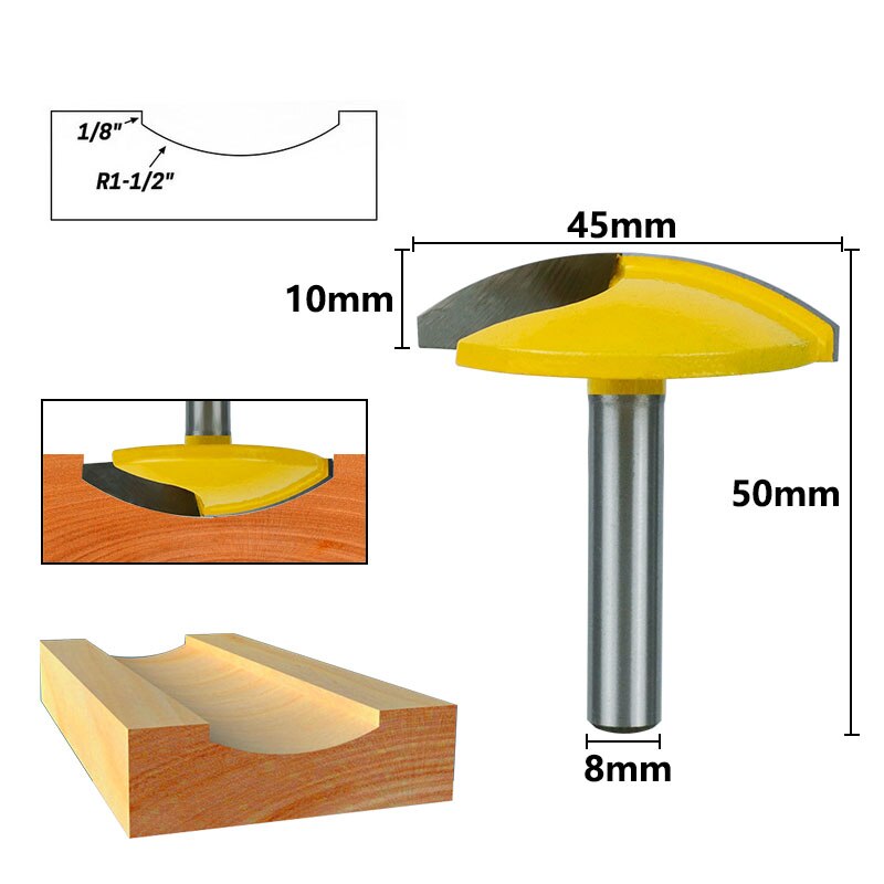 Small Bowl Router Bit Cleaning Bottom Router Bit 8... – Grandado