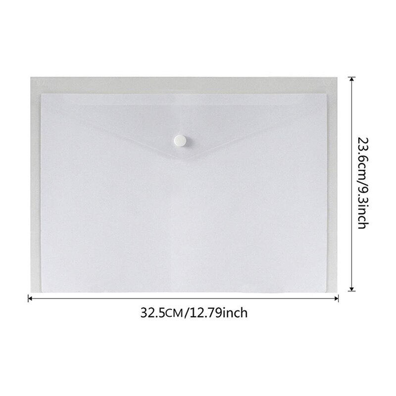 40 Pcs Clear Plastic Waterproof Envelope Folder wi... – Grandado