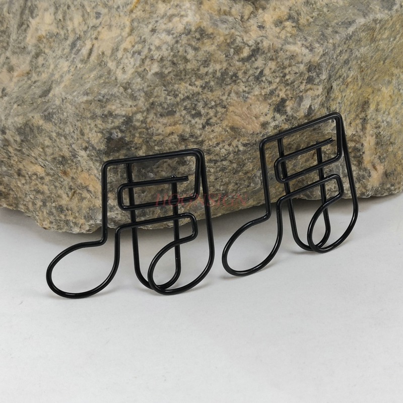 20 piezas clips de papel negro nota música Clip de... – Grandado