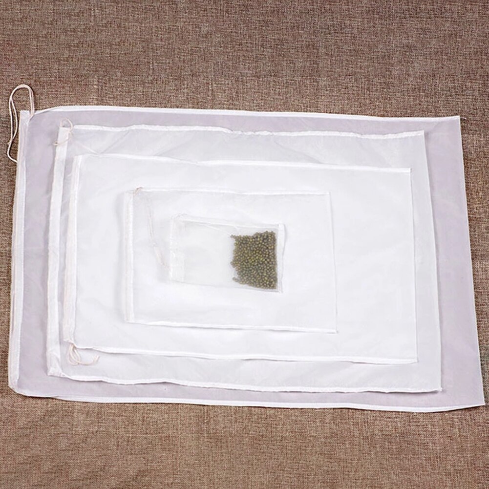 2Pcs Home Reusable Drawstring 200 Mesh Wine Milk F... – Grandado