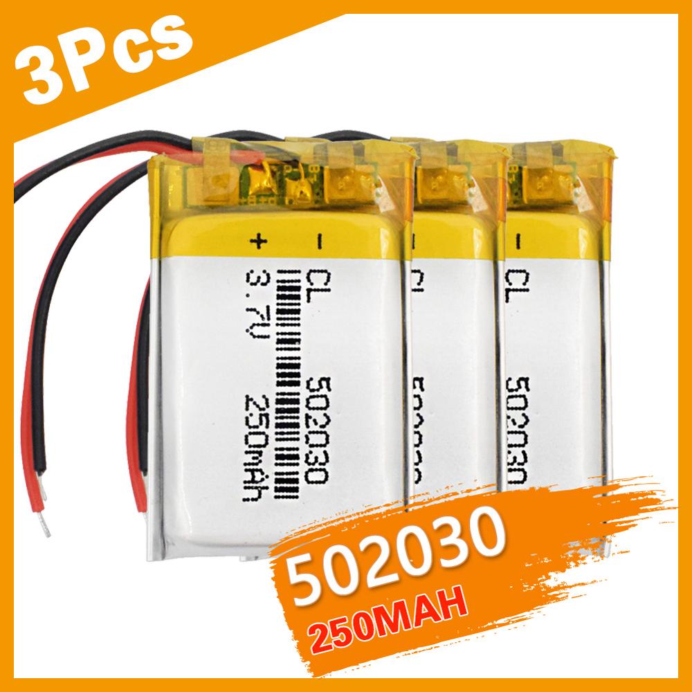 3/4/8PCS 502030 Li-Po Rechargeable lithium battery... – Grandado