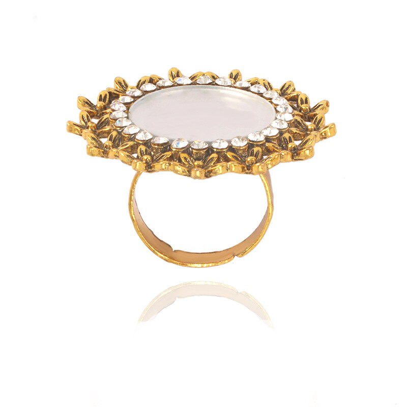 Vintage Turkish Carved Flower Finger Rings Female ... – Grandado