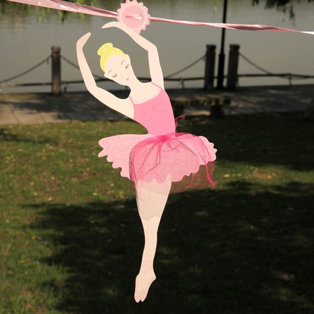 1 Set Lovely Dancing Ballet Girl Favor Banner Hang... – Vicedeal