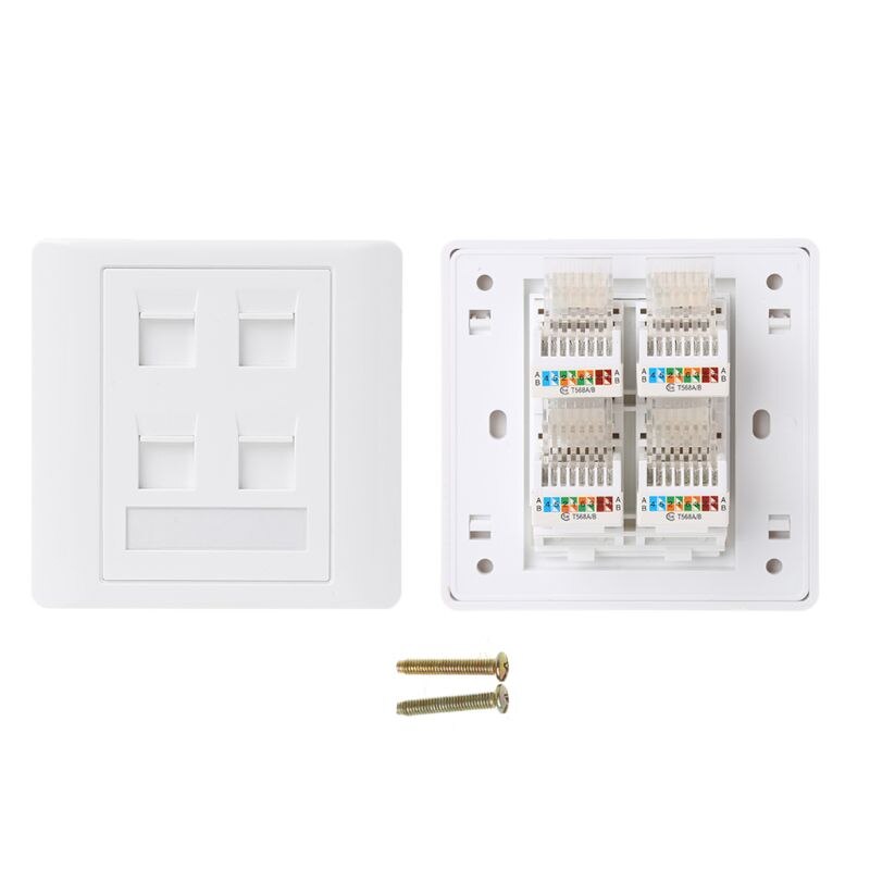 86 Type Computer Socket Panel Cat5e Network Module Vicedeal 9077