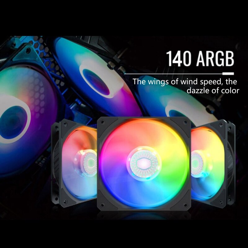 140mm ARGB RGB 5V 3PIN Computer Case Quiet PWM Fan... – Grandado