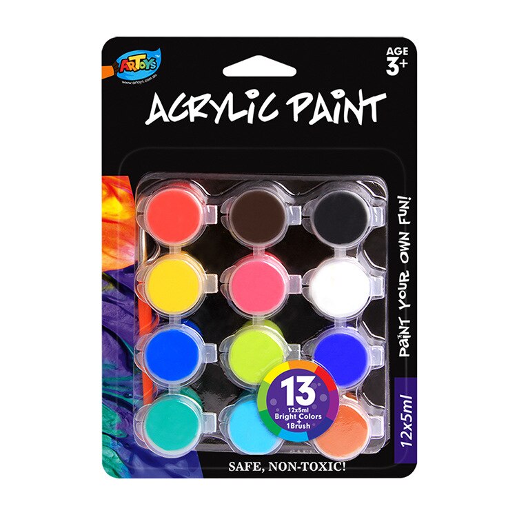 Kinderen Acryl Verf Set Diy Art Verf Student Brief... – Vicedeal