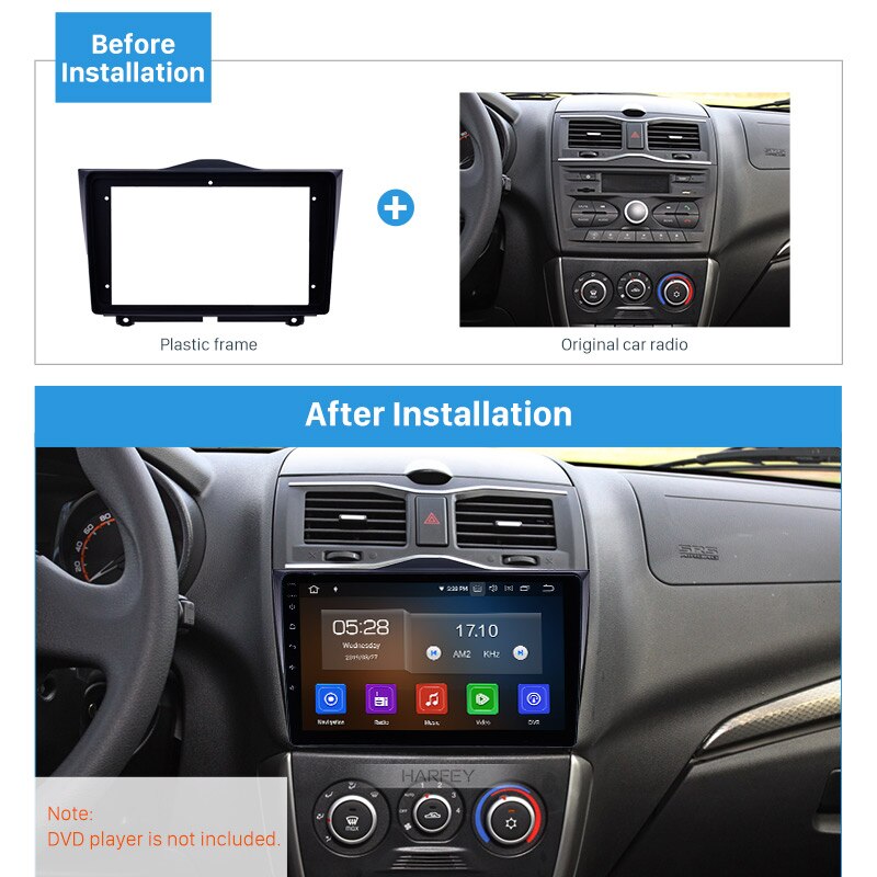 Harfey Car 2Din Auto Radio In Dash Fascia Stereo P... – Grandado