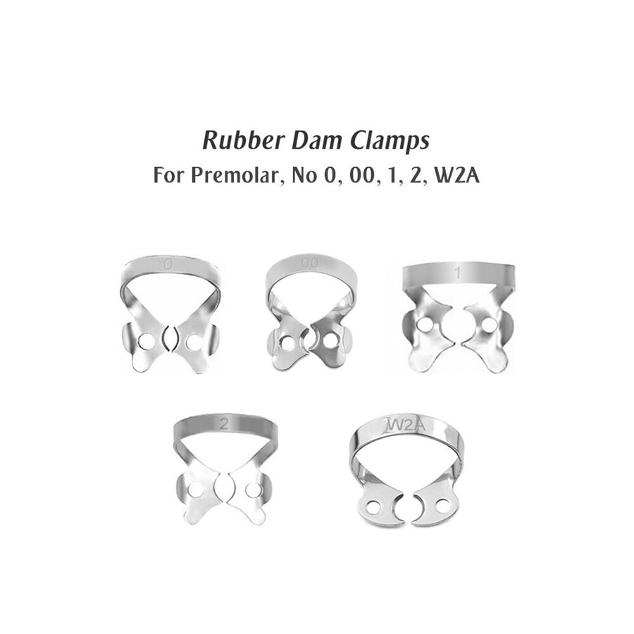 5pcs/lot RUBBER DAM CLAMPS DENTAL RESTORATIVE PREM... – Grandado