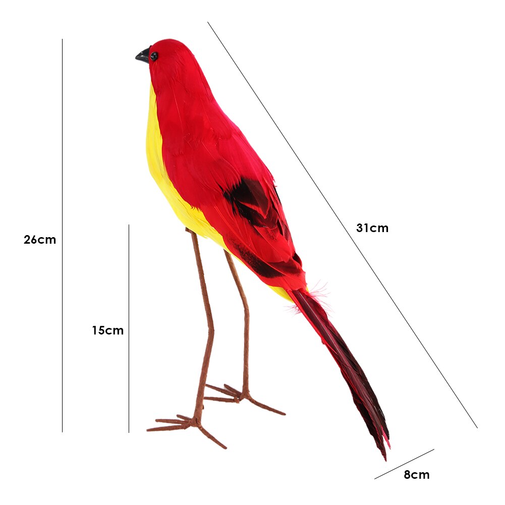 Unique Simulation Feather Birds Landscape Garden D... – Vicedeal