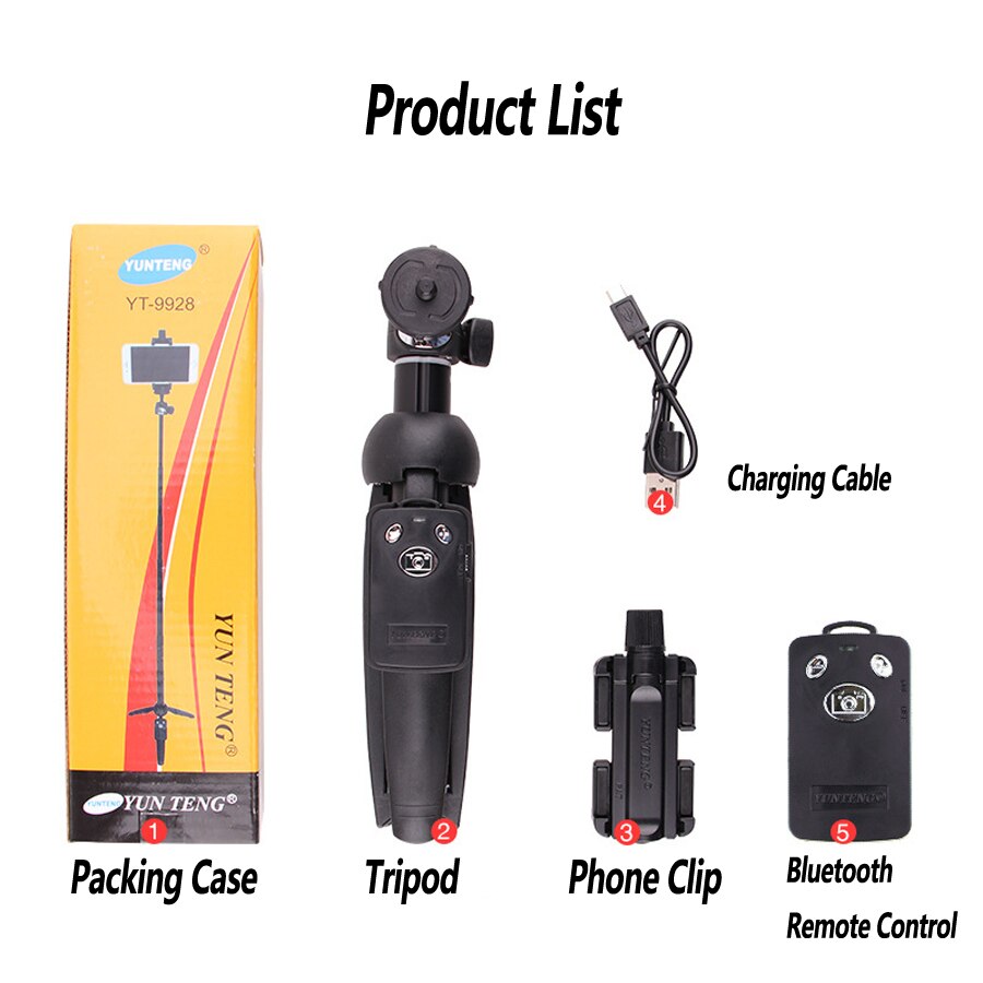 Ultra Light Selfie Stick Tripod For Phone With Rem... – Grandado