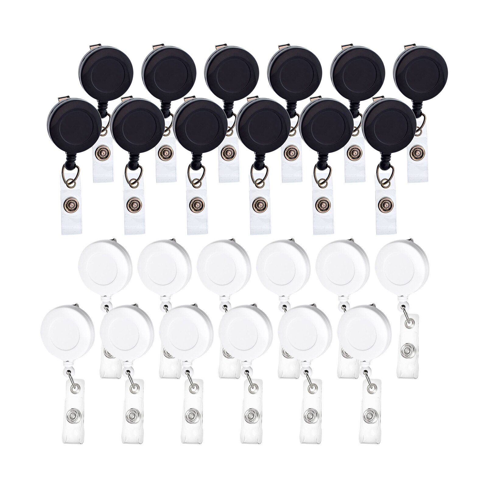 12pcs Retractable Pull Key ID Badge Name Tag Cord ... – Grandado