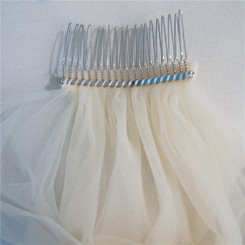 Velo de novia corto color champán, blanco y marfil... – Grandado