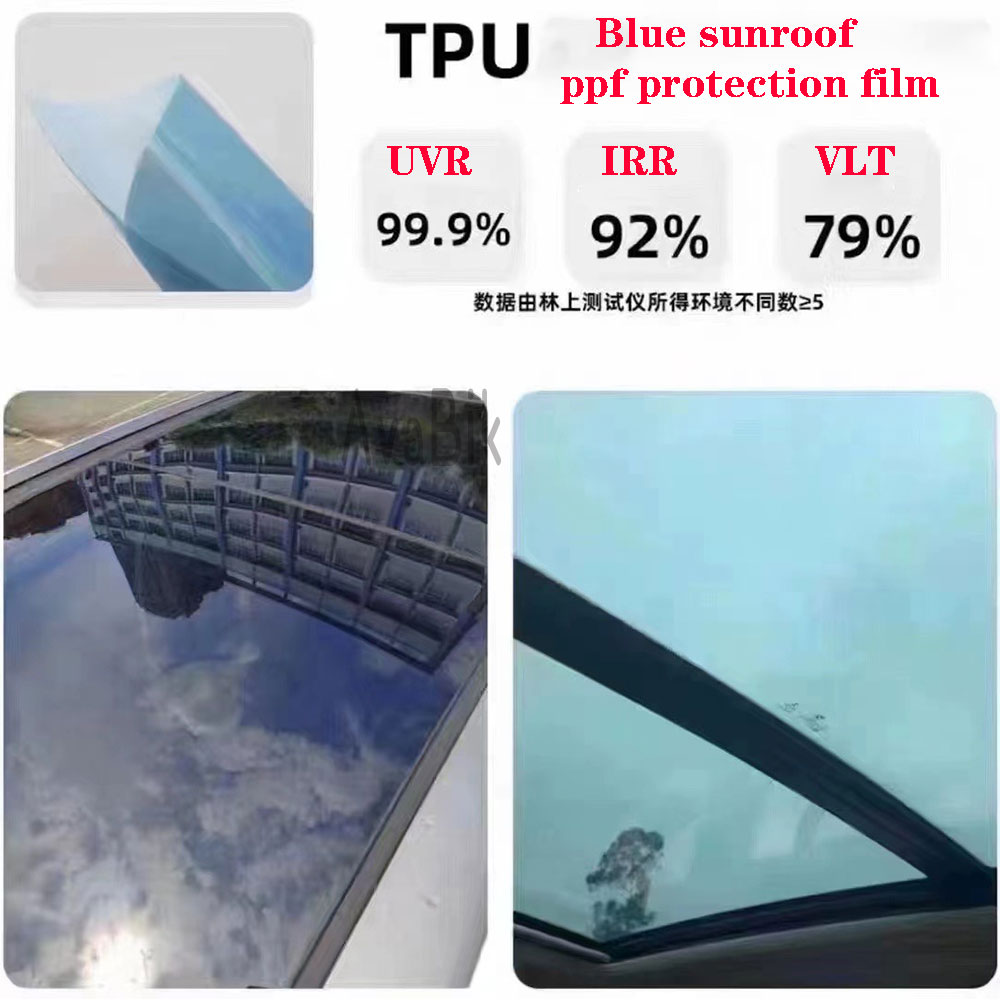 Blue PPF tpu Car Skylight Protection Film Car sunr... – Grandado