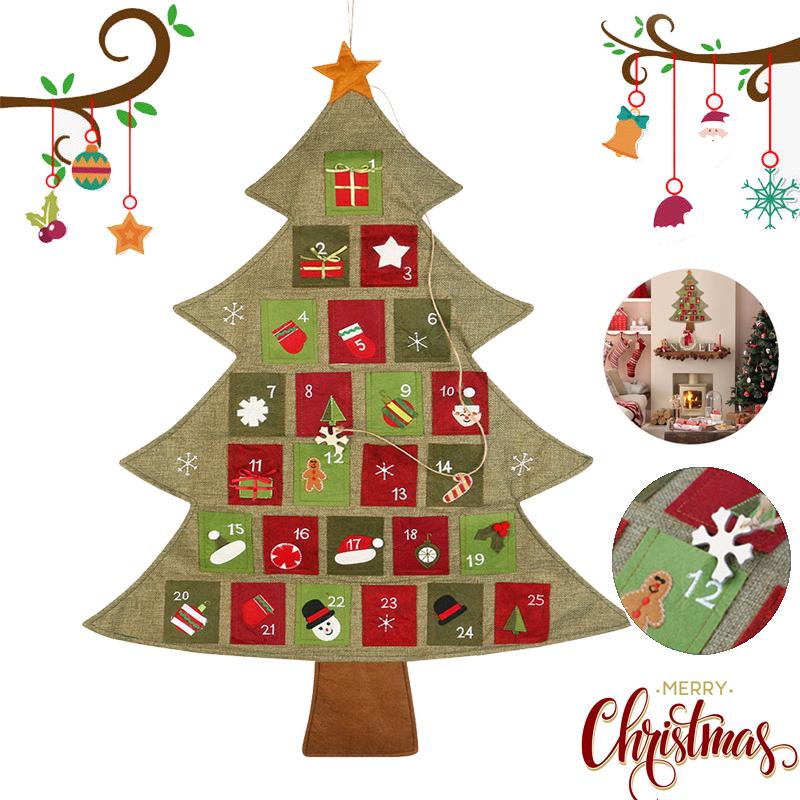 Hanging Christmas Advent Calendar Countdown Christ... – Grandado