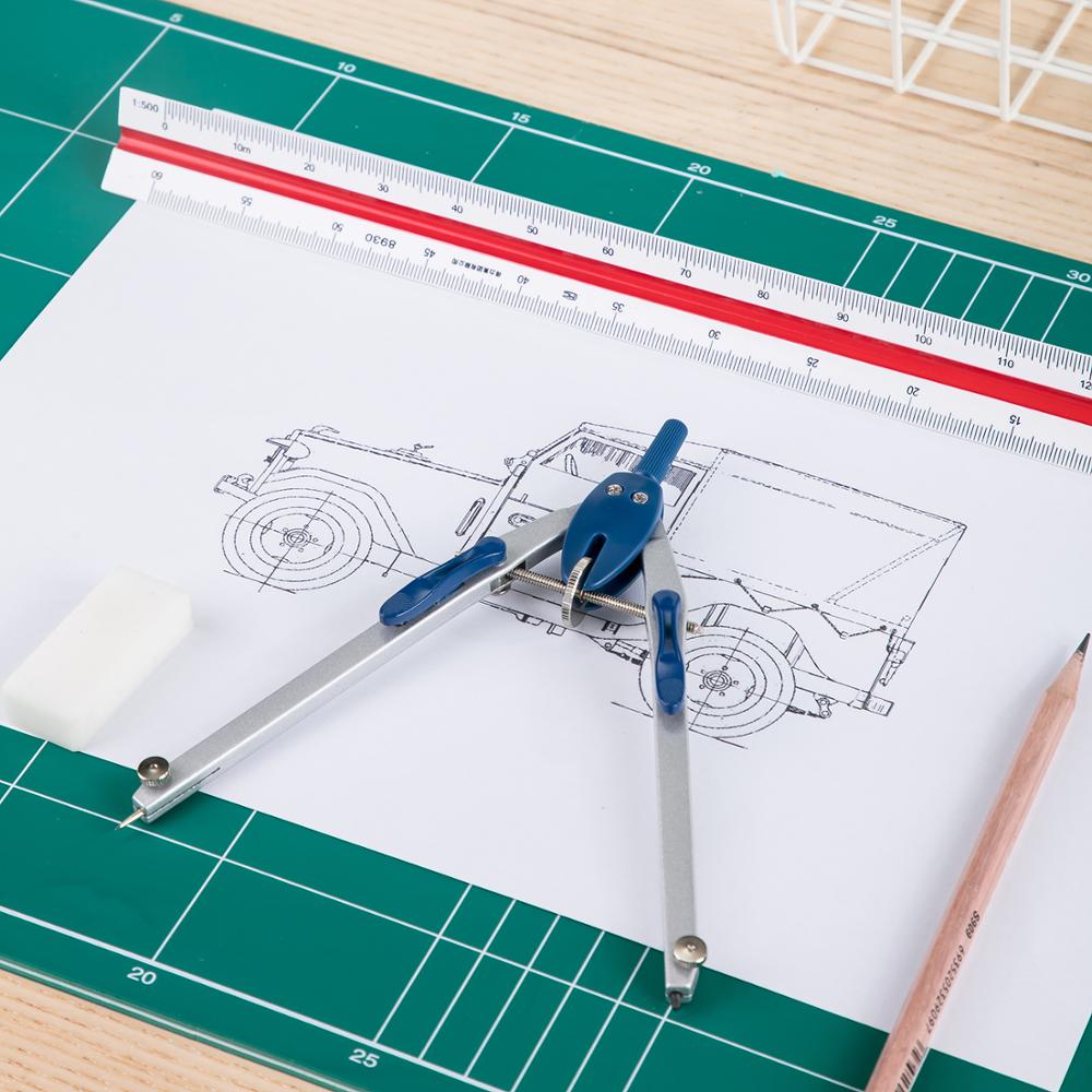 DELI 30994 Compass Geometry Set with Lock Durable ... – Vicedeal