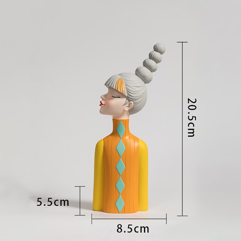 Nordic Makeup Girl Statue Home Decoration Resin Sc... – Grandado