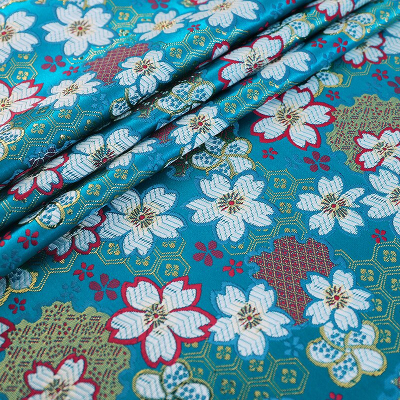 Satijn Patroon Materiaal Brocade Jacquard Naad Sto... – Grandado