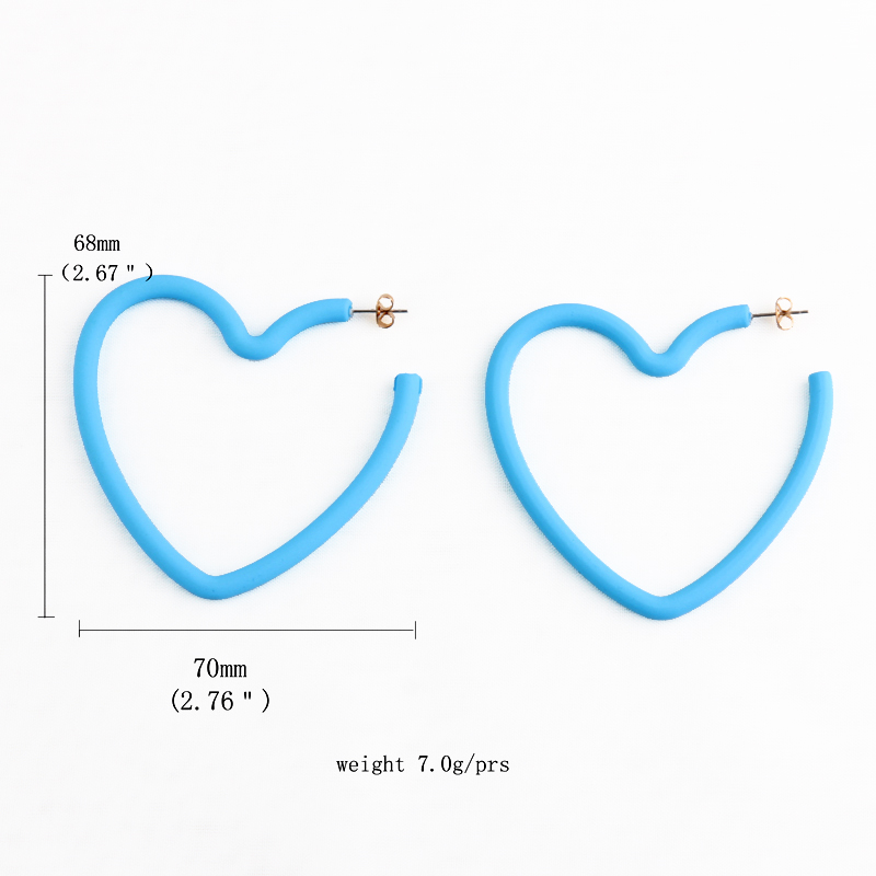 Beadsland Azijnzuur Acryl Hoepel Oorbellen Grote H... – Grandado