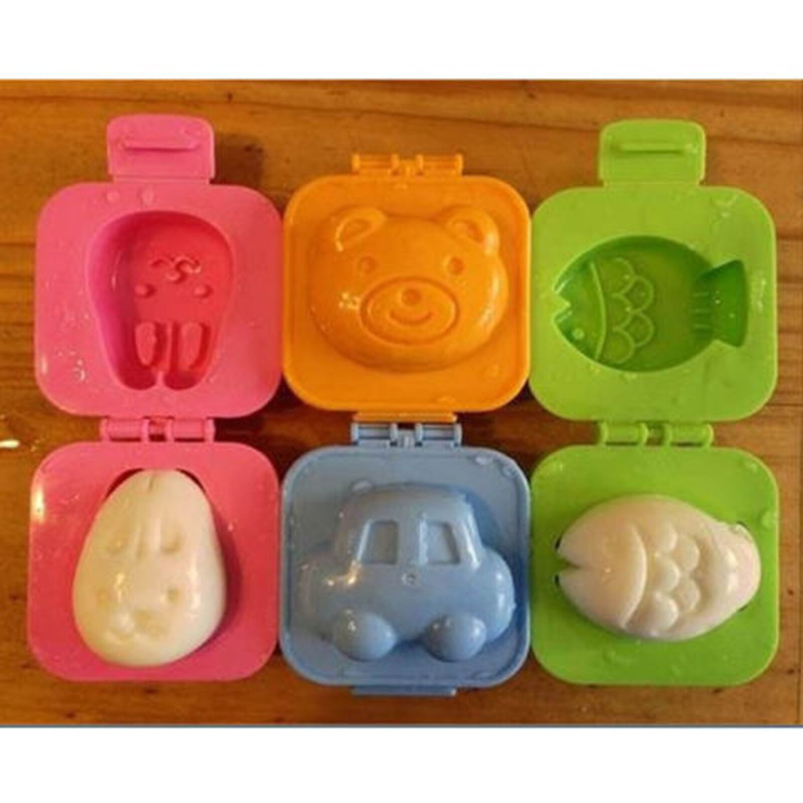 Set Van 6 Stuks Cartoon Gekookt Ei Sushi Rijst Mol... – Vicedeal