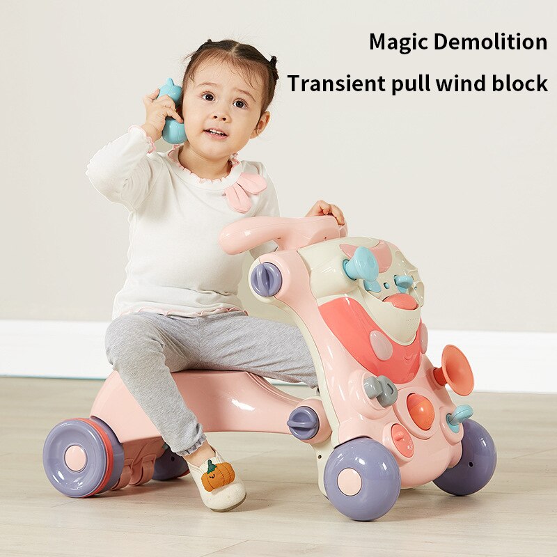 Baby Walker Baby Can Push Small Cart Anti-o-leg An... – Grandado