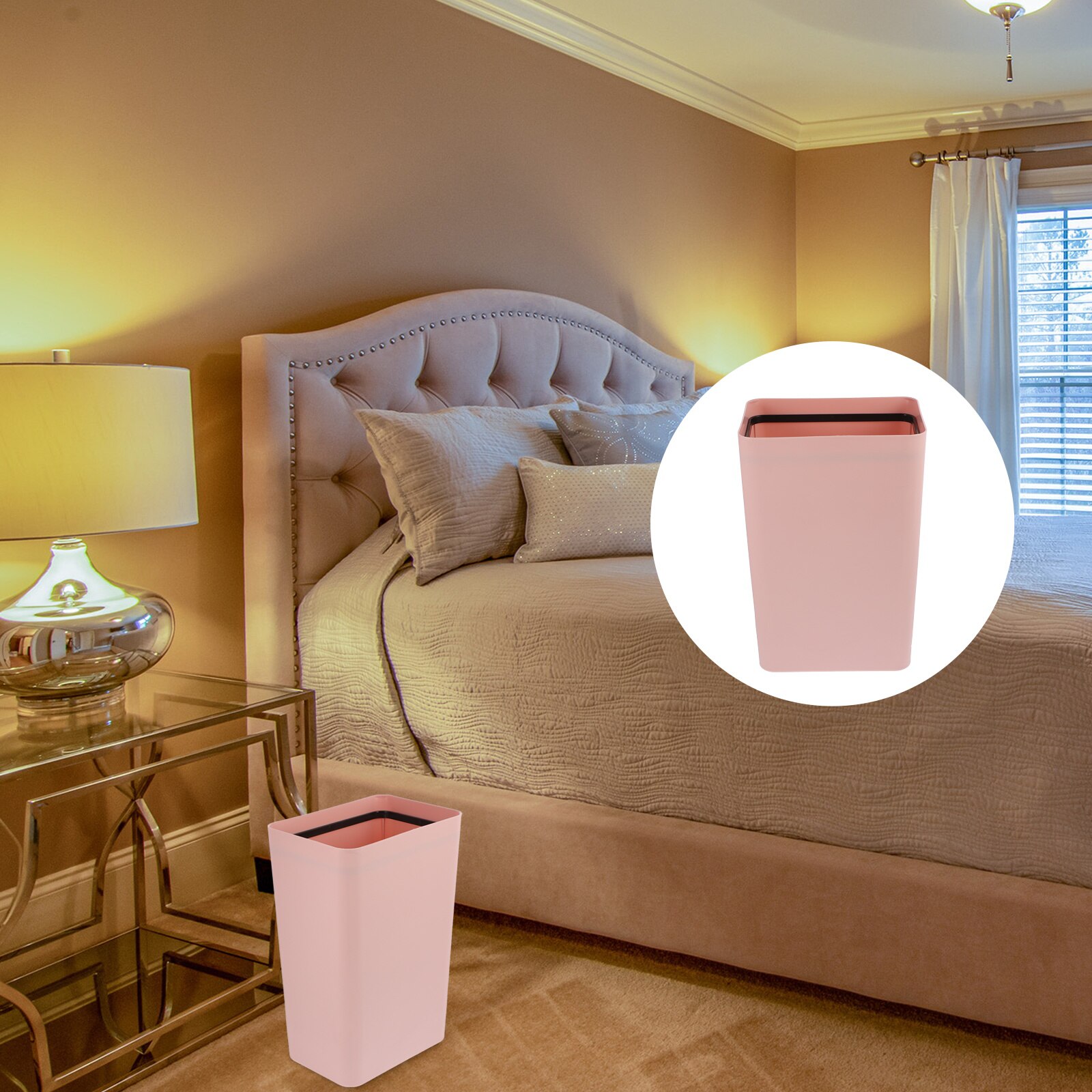 1Pc Household Open Trash Can Color Rubbish Bin Pla... – Grandado