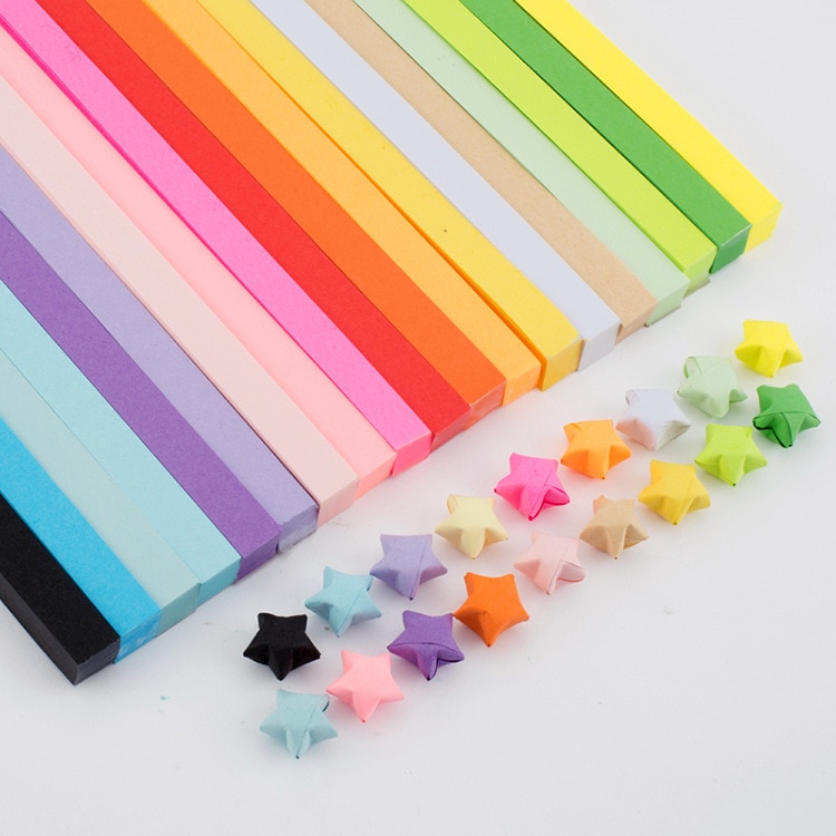 540/1350 Pcs Mixed Color Craft Paper Folding Lucky... – Grandado