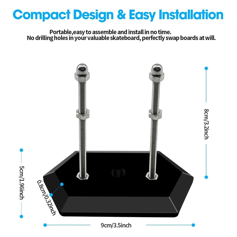 2 Pcs Skateboard Wall Mount Acryl Hover Mount Skat... – Grandado