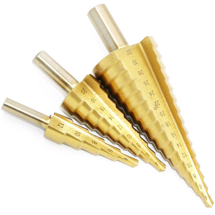 Hss Step Cone Conical Drill Bit Set Hole Milling C... – Grandado