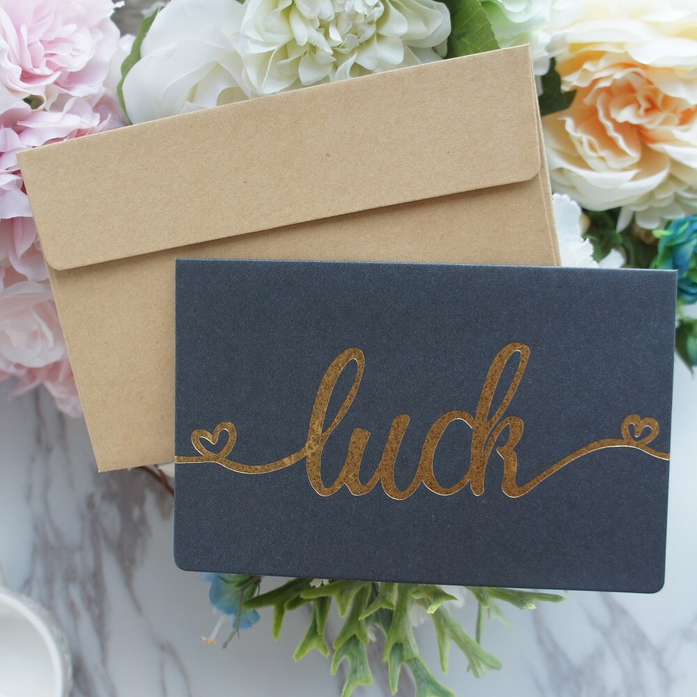 12set luck theme wish Card as wedding Christmas Pa... – Grandado