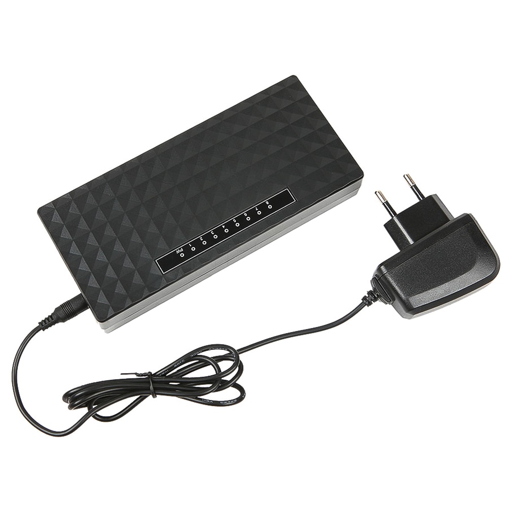 EU/US Plug 8 Ports Gigabit Switch Hub 10/100Mbps B... – Grandado