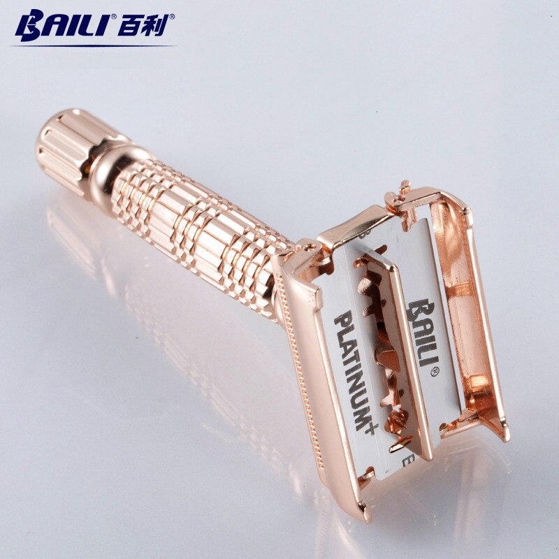 BAILI BD177 Gloden Plating Safety Razor Shaver For... – Grandado