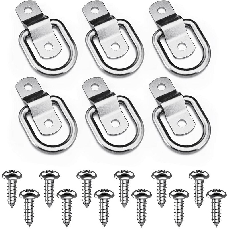 GTBL 6-Pack D Ring Tie Down Ring Load Anchor Trail... – Grandado