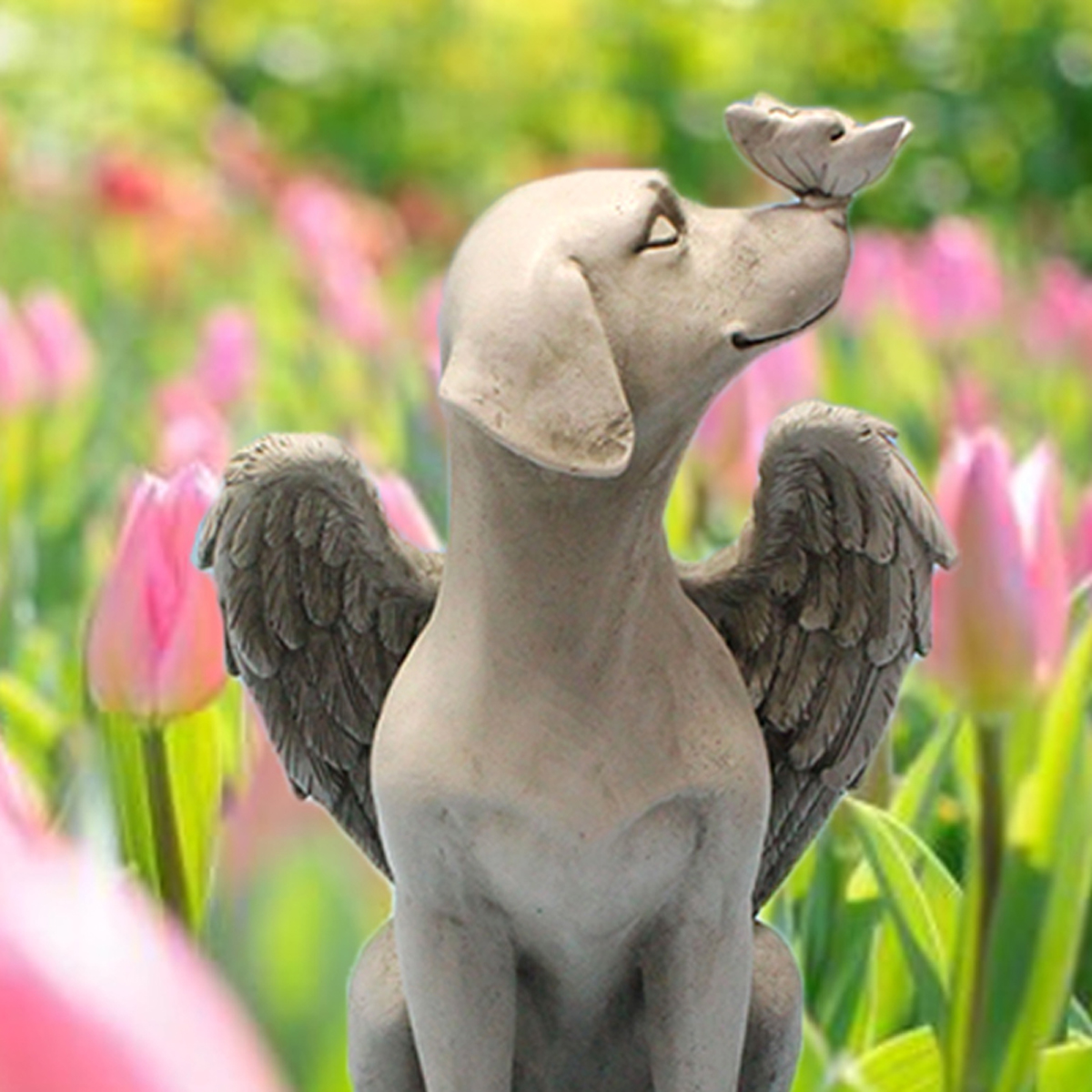 1pc Angel Dog Memorial Statue, Pet Memorial Stone ... – Grandado