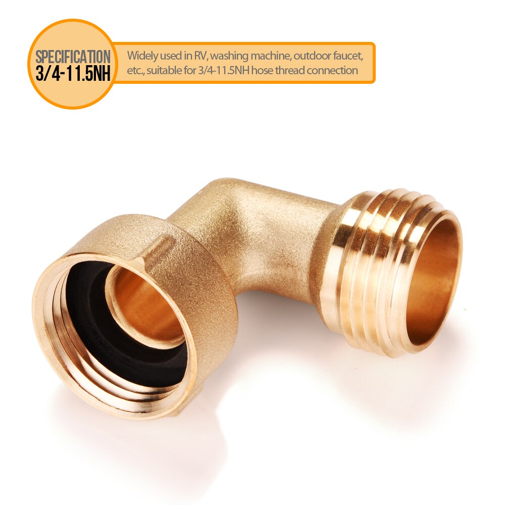 MICTUNING 2pcs 90 Degree Brass Hose Elbow 3/4-11.5... – Grandado