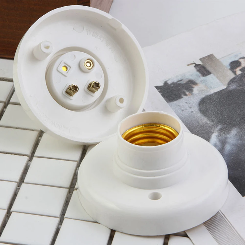 E27 Lamp Holder Screw Cap Socket White Ceiling Lig... – Grandado