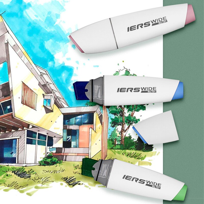 Extra Wide Tip Alcohol Marker Pen 40 Colors Colorf... – Grandado