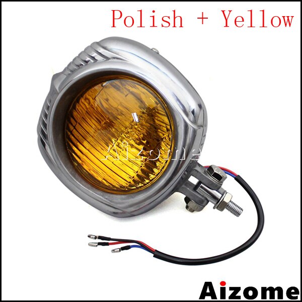 Motorfiets Old School Retro Koplamp Electroline Ko... – Grandado