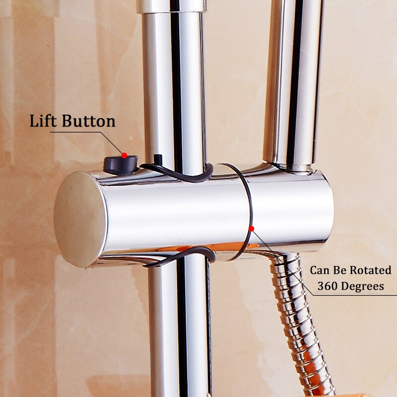 Shower Mounting Brackets 25mm Chrome Shower Rail A... – Grandado