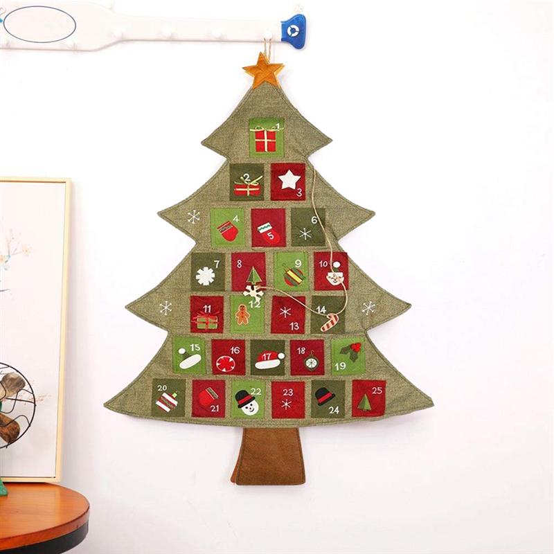 NICEXMAS Hanging Christmas Advent Calendar Countdo... – Grandado