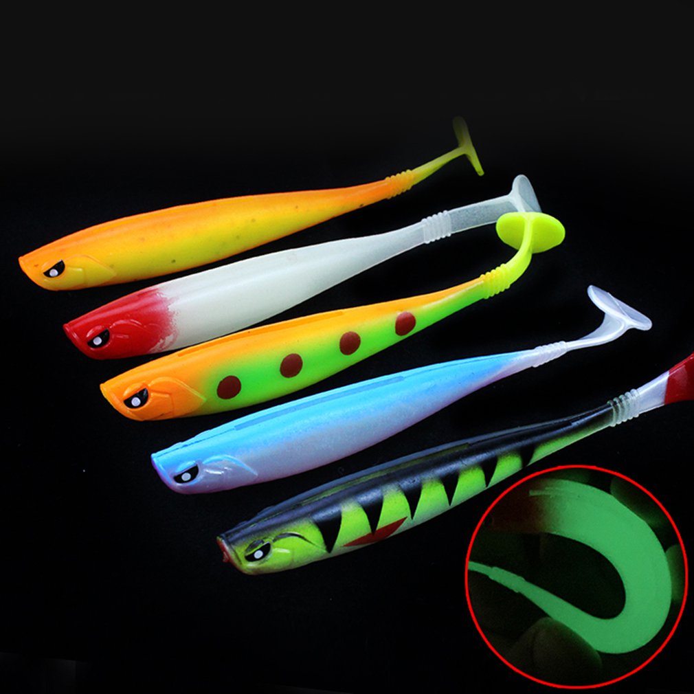 5pcs Soft Fishing Lure 12cm 10g Silicone Bait Shad... – Grandado
