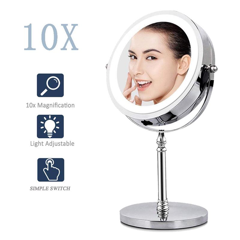 7 Inch Swivel Vanity Mirror Double Sided Makeup Mi... – Grandado