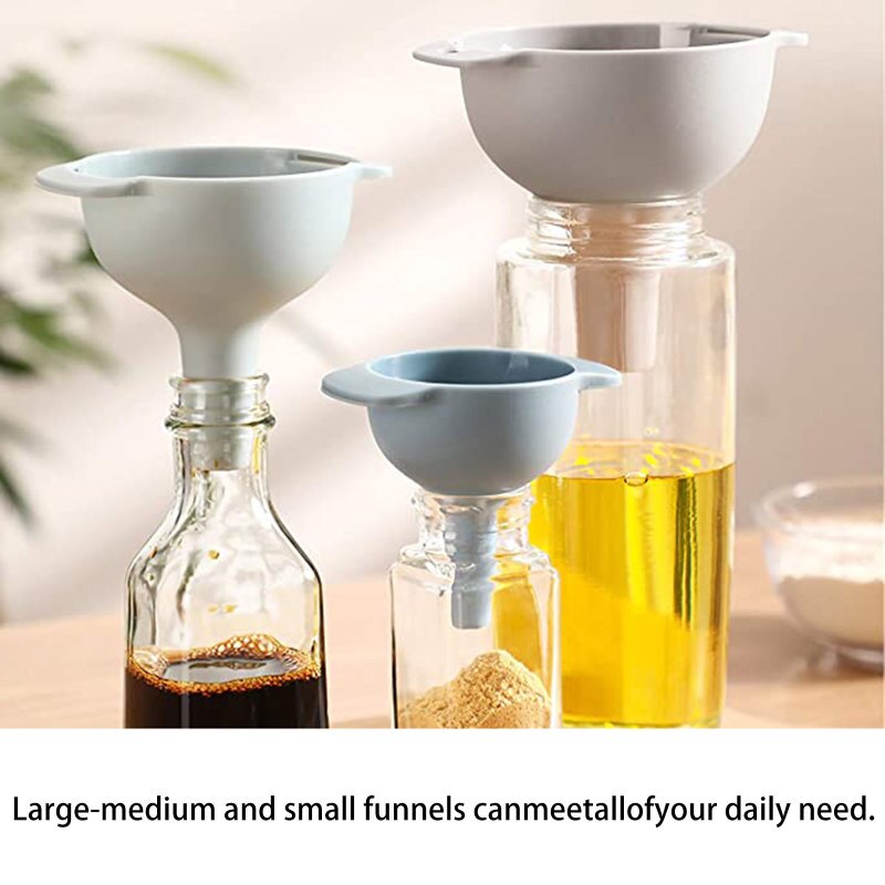 3-piece funnel set, kitchen funnel, with filter, s... – Vicedeal